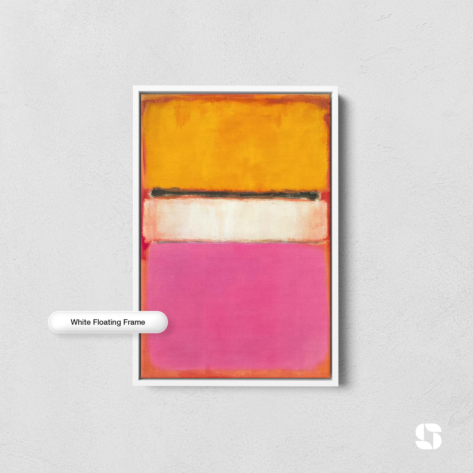 Mark Rothko White Center Canvas, Mark Rothko Print, Exhibition Poster ...