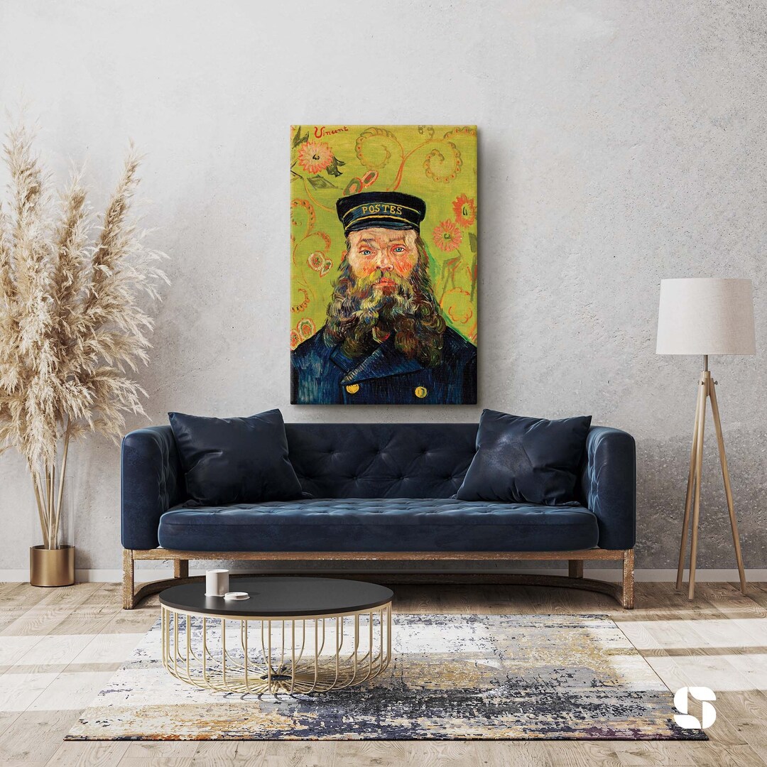Vincent Van Gogh Print, the Postman Van Gogh Canvas, Portrait Poster ...