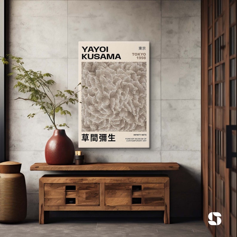 Yayoi Kusama Print, Yayoi Kusama Poster, Japanese Art Canvas, Museum ...