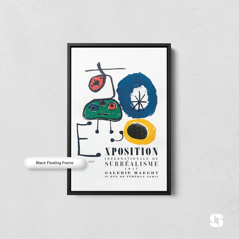 Joan Miro Xposition Poster, Joan Miro Print, Exhibition Poster ...