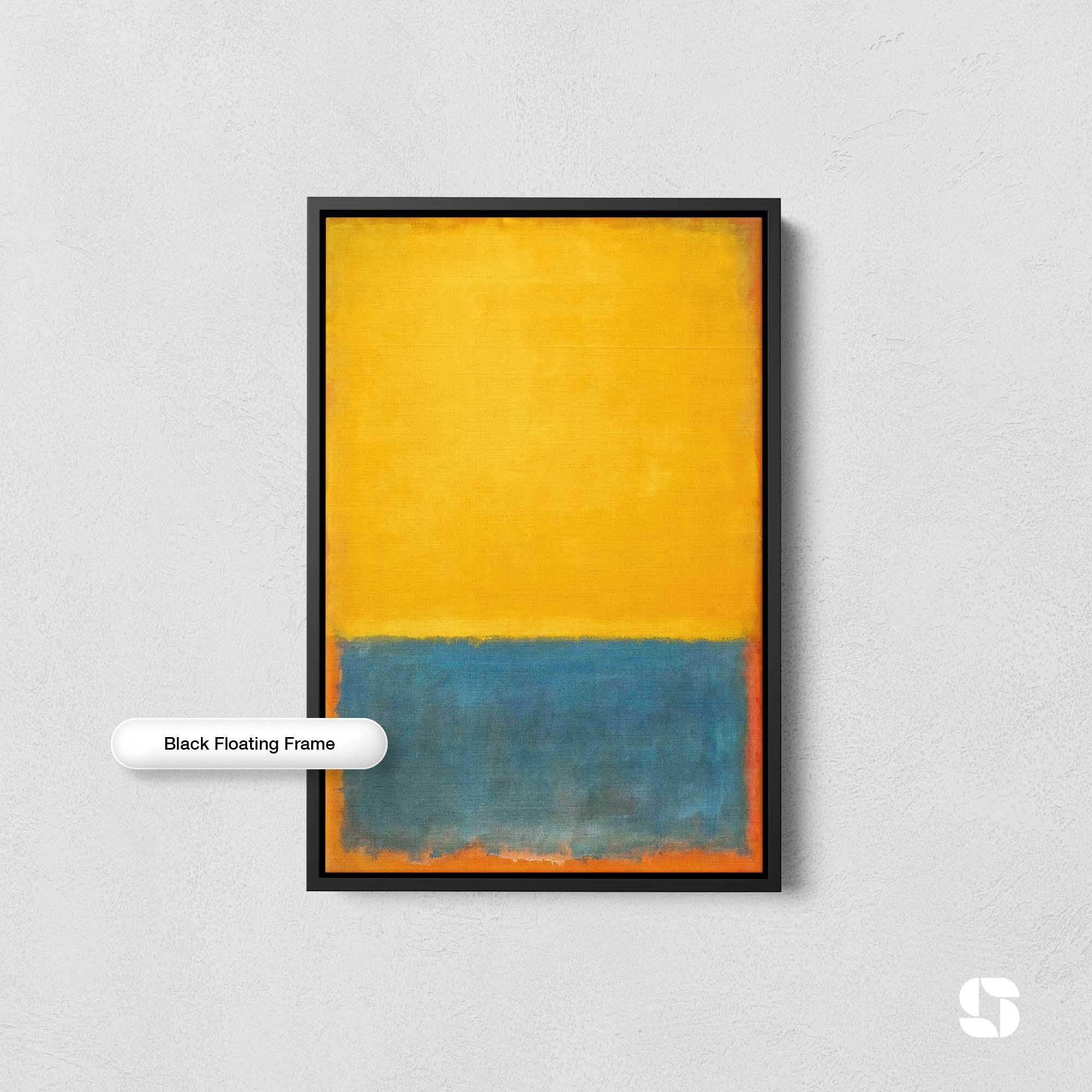 Mark Rothko Yellow and Blue on Orange Canvas, Mark Rothko Print, Museum ...