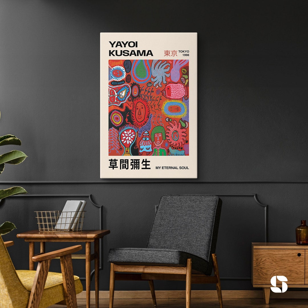 Yayoi Kusama My Eternal Soul Poster, Yayoi Kusama Print, Abstract Art ...