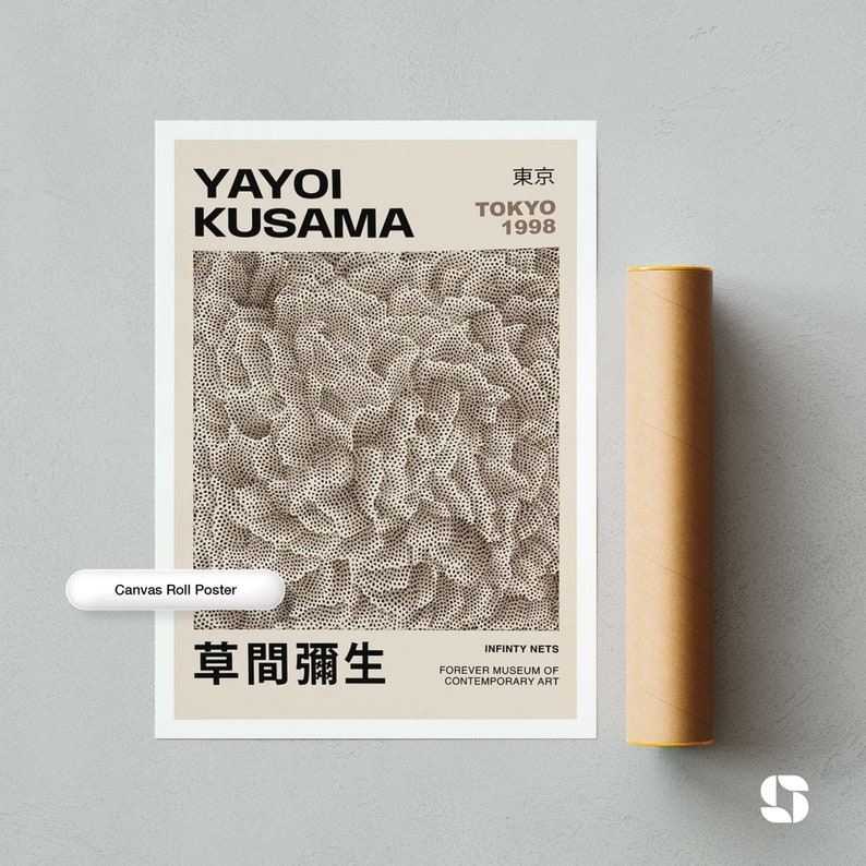 Yayoi Kusama Print, Yayoi Kusama Poster, Japanese Art Canvas, Museum ...