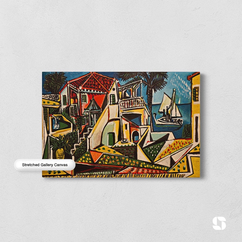 Pablo Picasso Mediterranean Canvas, Picasso Landscape Art Print ...