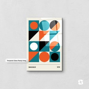 Bauhaus Print, Bauhaus Shapes Poster, Exhibition Poster, Mid Century ...