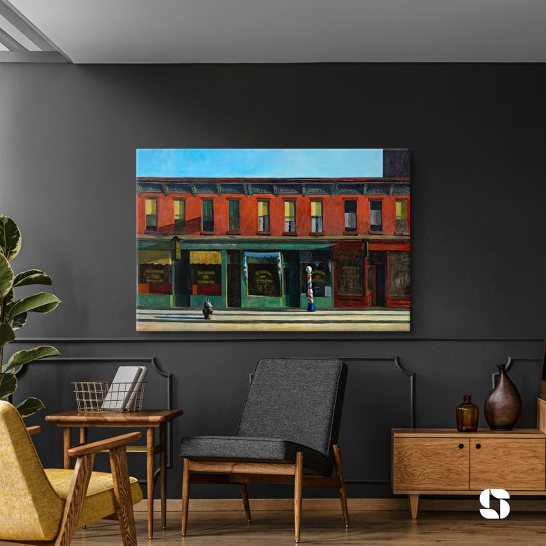 Edward Hopper Print, Early Sunday Morning by Edward Hopper Painting ...