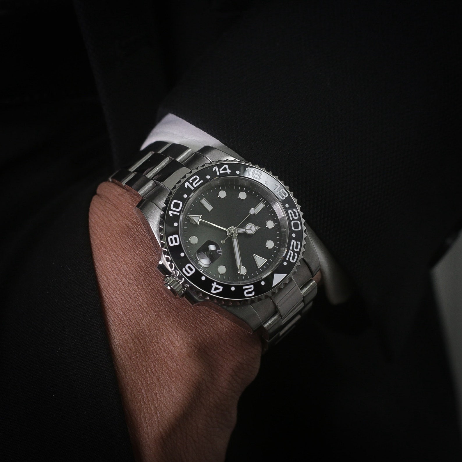 Tecson Watch Co. GMT NH34 Automatic Mechanical Wrist Watch - Etsy