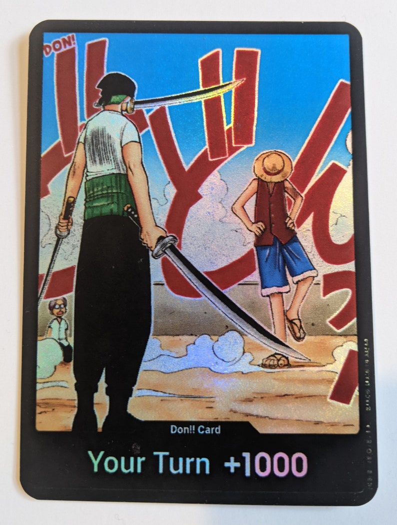 Custom Holographic One Piece DON Cards Handmade to Order - Etsy