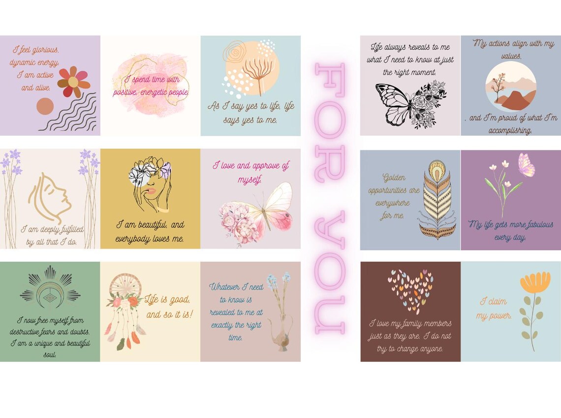 Affirmations 100 Affirmation Cards to Help You Help Yourself, Emotional ...
