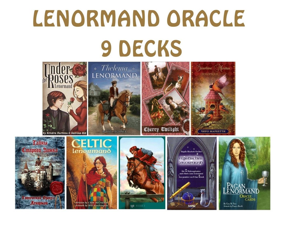 Big Bundle Oracle Lenormand, Digital Decks, 9 Decks - Etsy