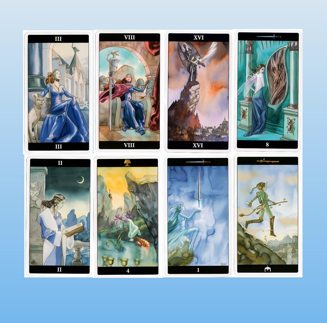 Tarot of the Dream Enchantress, 78 Unique Cards,printable Tarot Cards ...