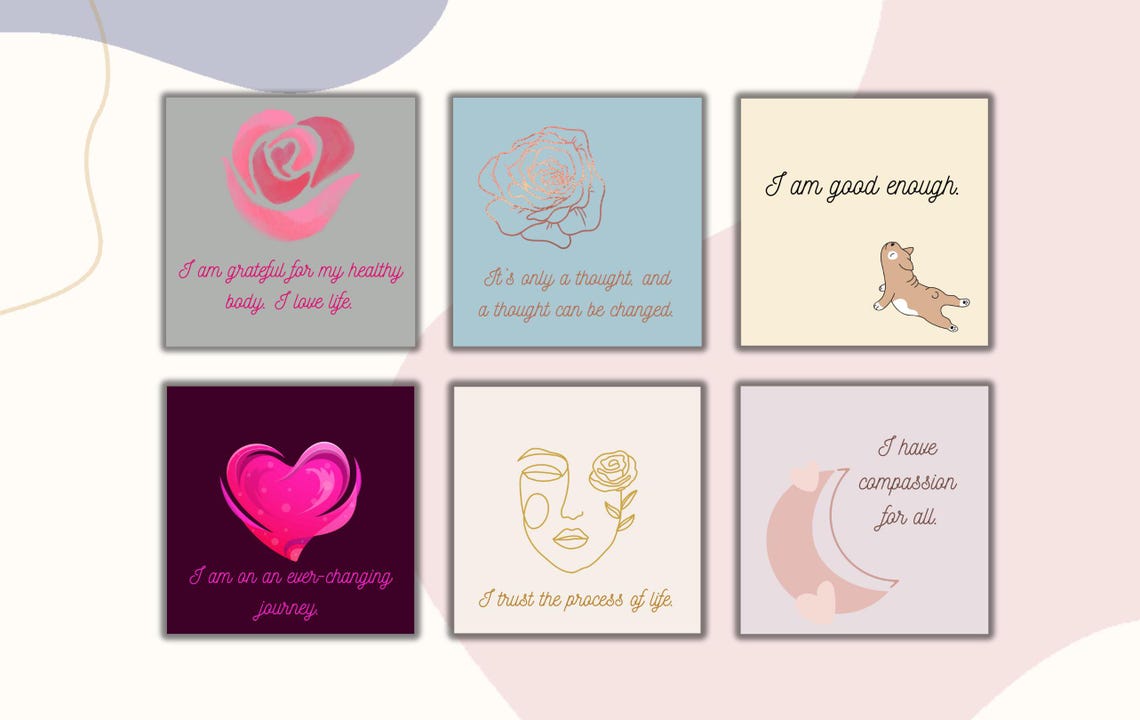 Affirmations 100 Affirmation Cards to Help You Help Yourself, Emotional ...
