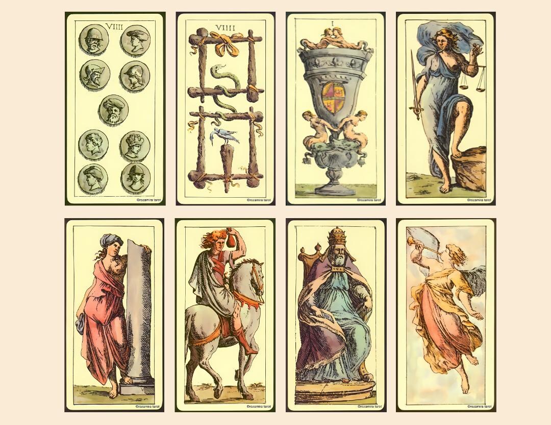 Tarocchino Mitelli, Vintage Deck of the Early 18th Century, Author ...