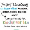 Printable Workbook, Tracing Letters, Kindergarten Practice Sheets ...