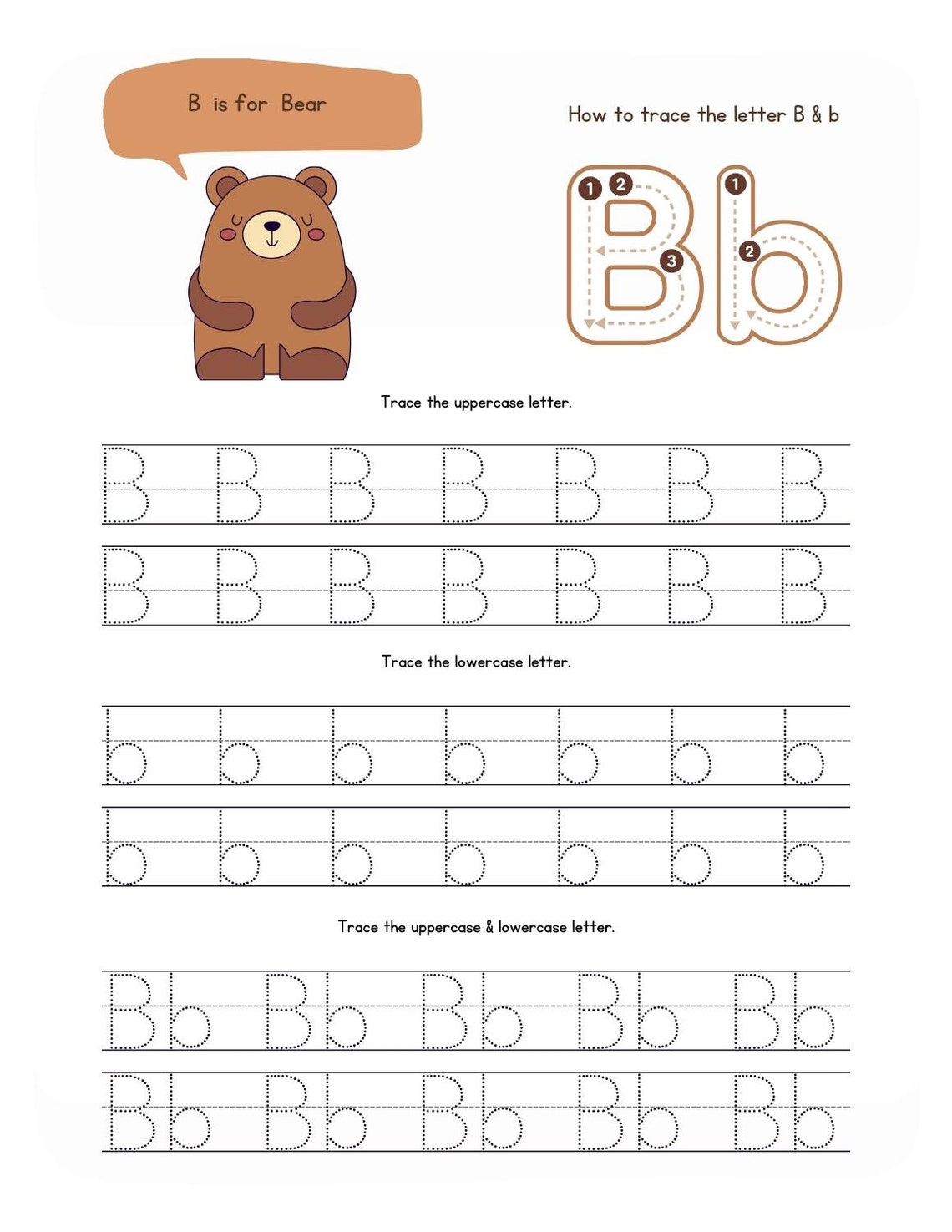 Printable Workbook Tracing Letters Kindergarten Practice - Etsy