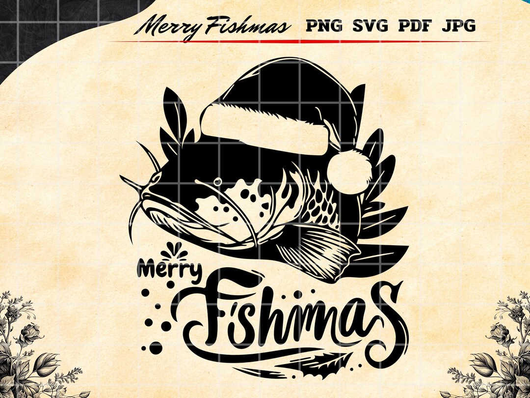 Christmas Fishing Svg Merry Fishmas Svg Fishing Svg Fishing - Etsy