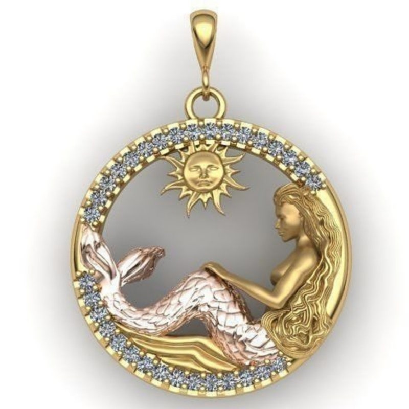 Mermaid Pendant - Etsy