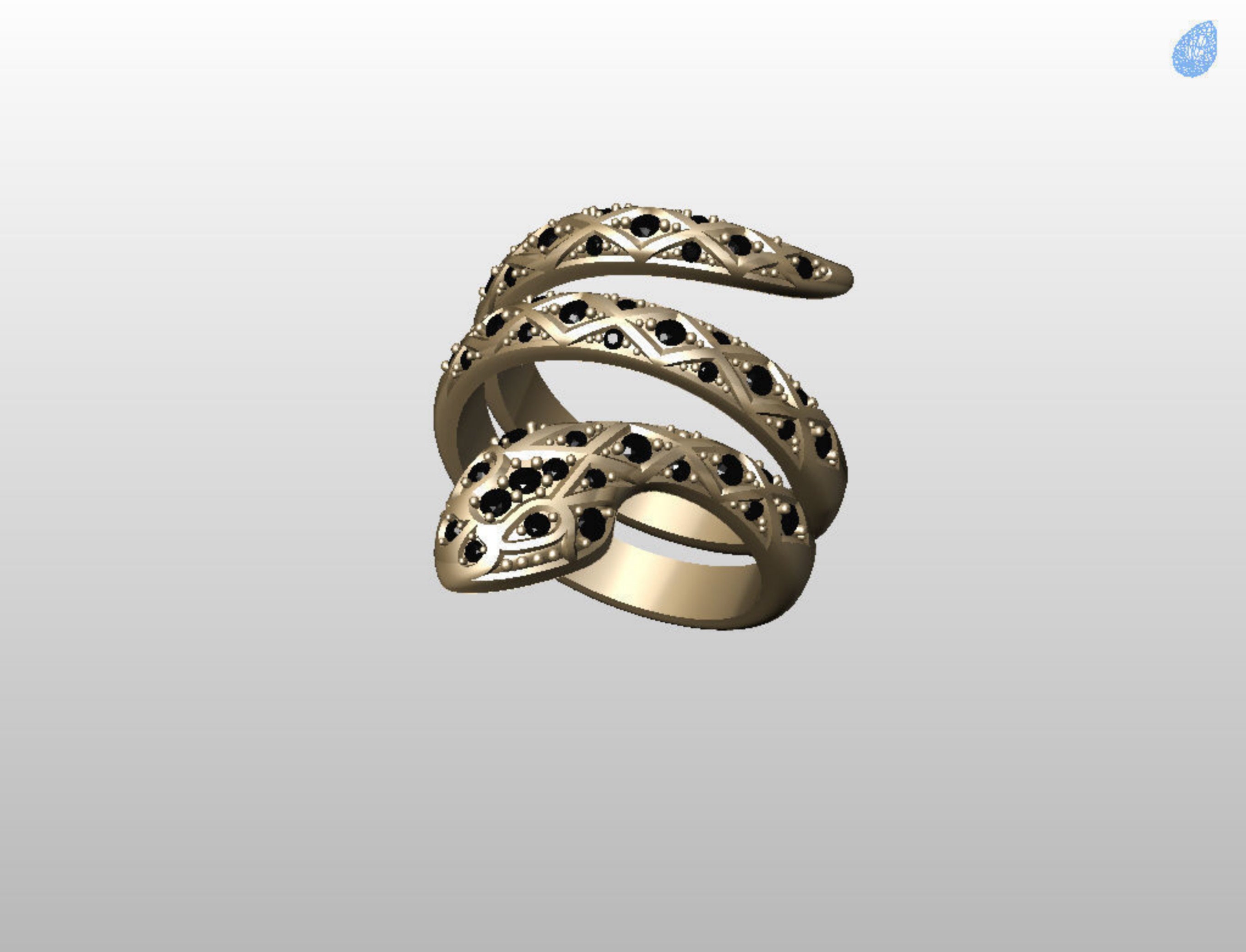 Black Onyx Snake Ring, 925 Sterling Silver Dainty Serpent Ring, Snake ...