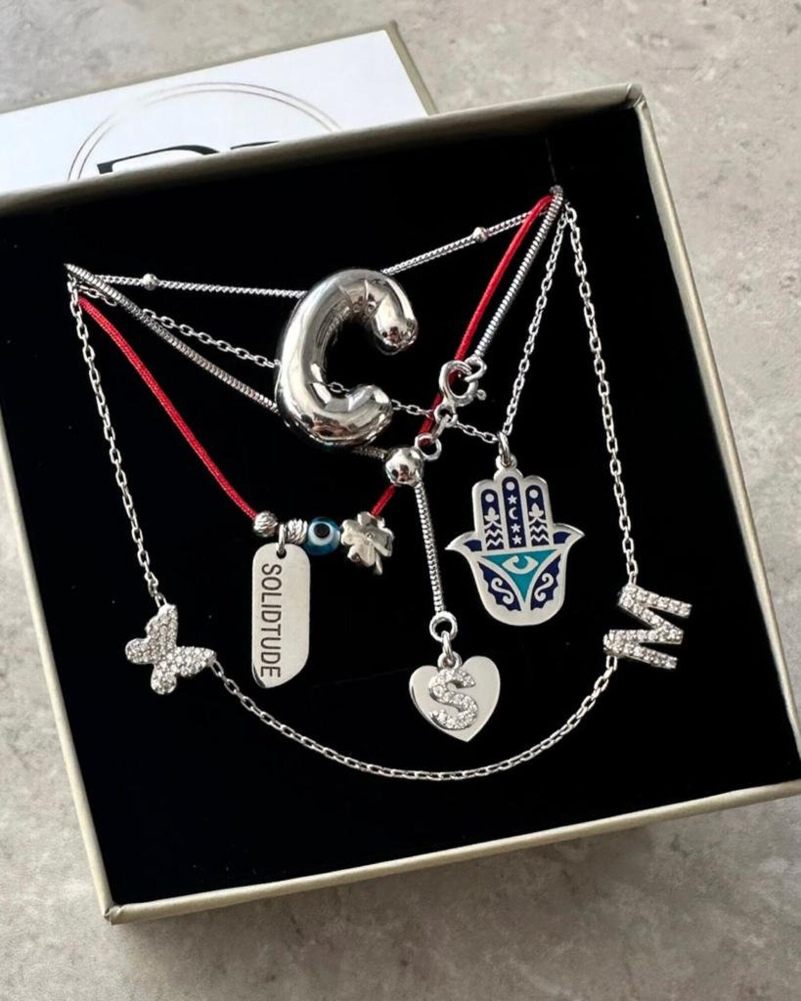 Hope Necklace, Red String Necklace, Protection Jewelry, Red String ...