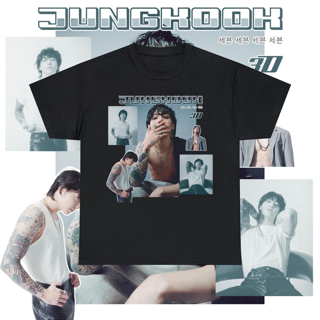 Jungkook BTS, Kpop Vintage Style Graphic T-shirt - Etsy