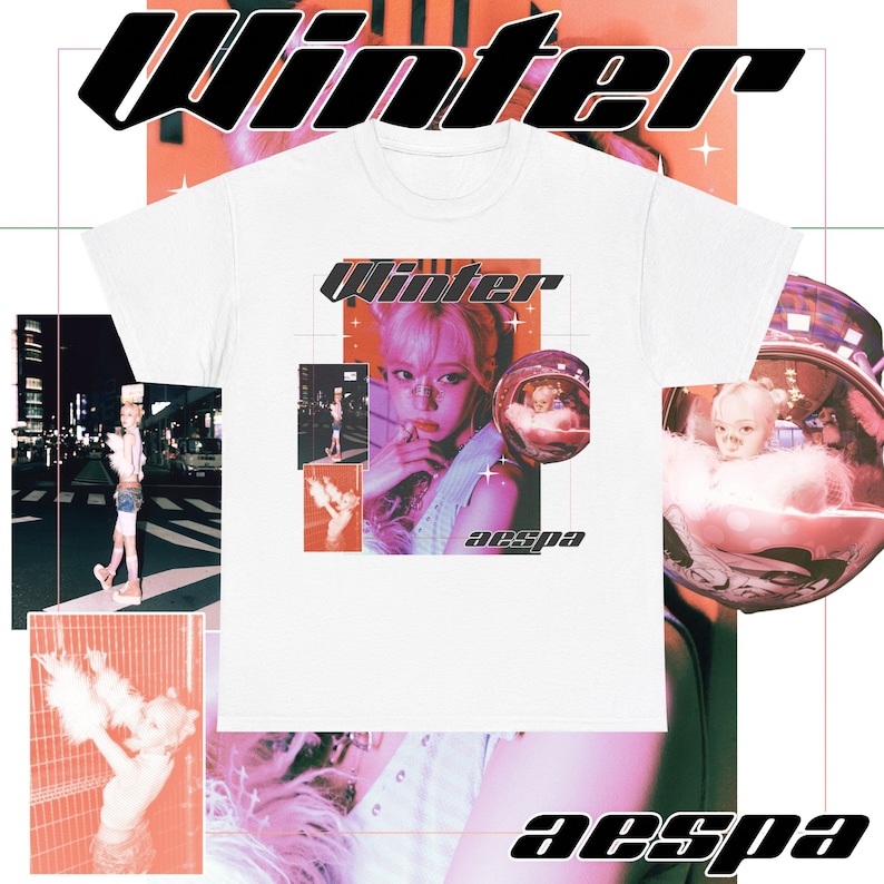 Winter Aespa, Kpop Vintage Style Graphic T-shirt - Etsy