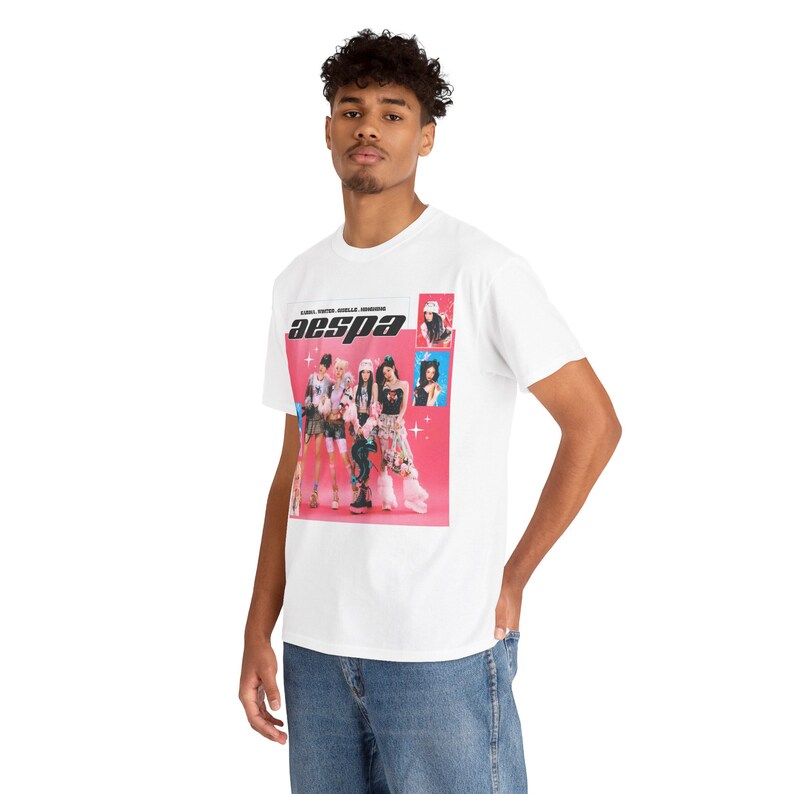 Aespa Group, Kpop Vintage Style Graphic T-shirt - Etsy