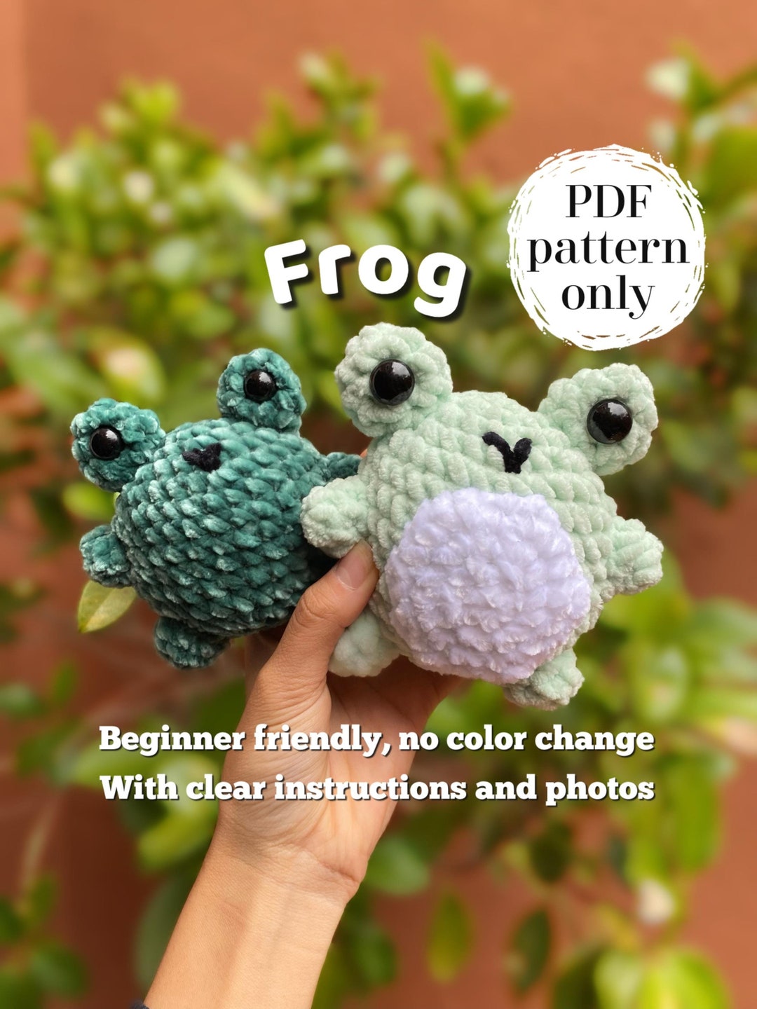 Frog Crochet Pattern Froggie Froggy Amigurumi PDF Download Cute ...