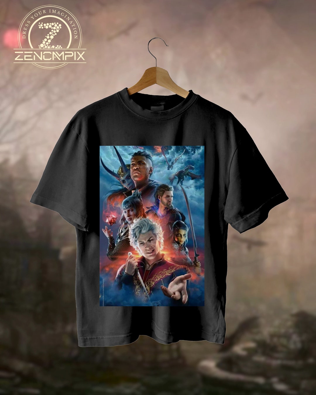 Astarion Baldur's Gate 3 Tshirt Streetwear Lae'zel - Etsy