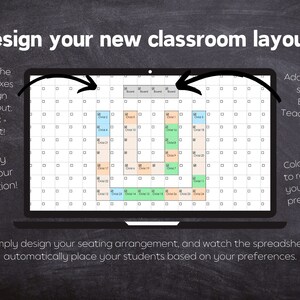 Automated Classroom Seating Plan Tool Customizable Seating Chart ...
