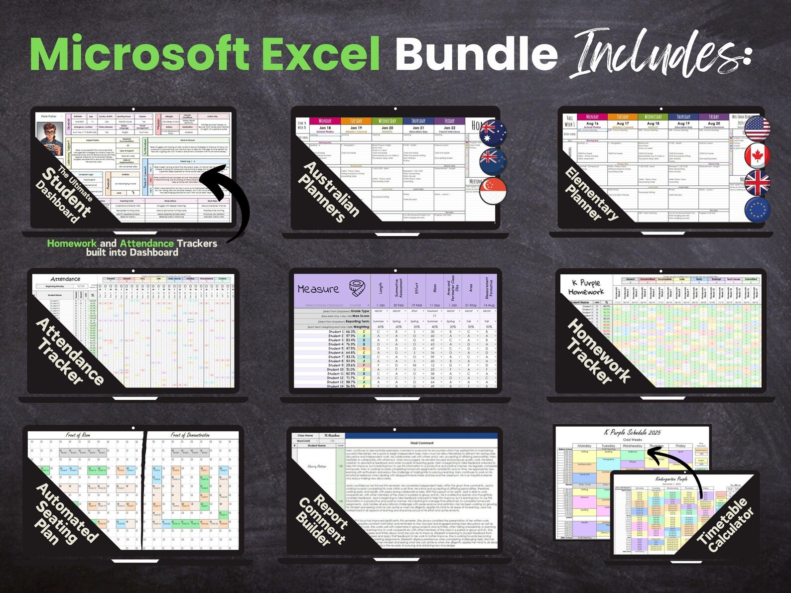 Microsoft Excel Back to School Bundle - Teacher Organization 2025 - Etsy