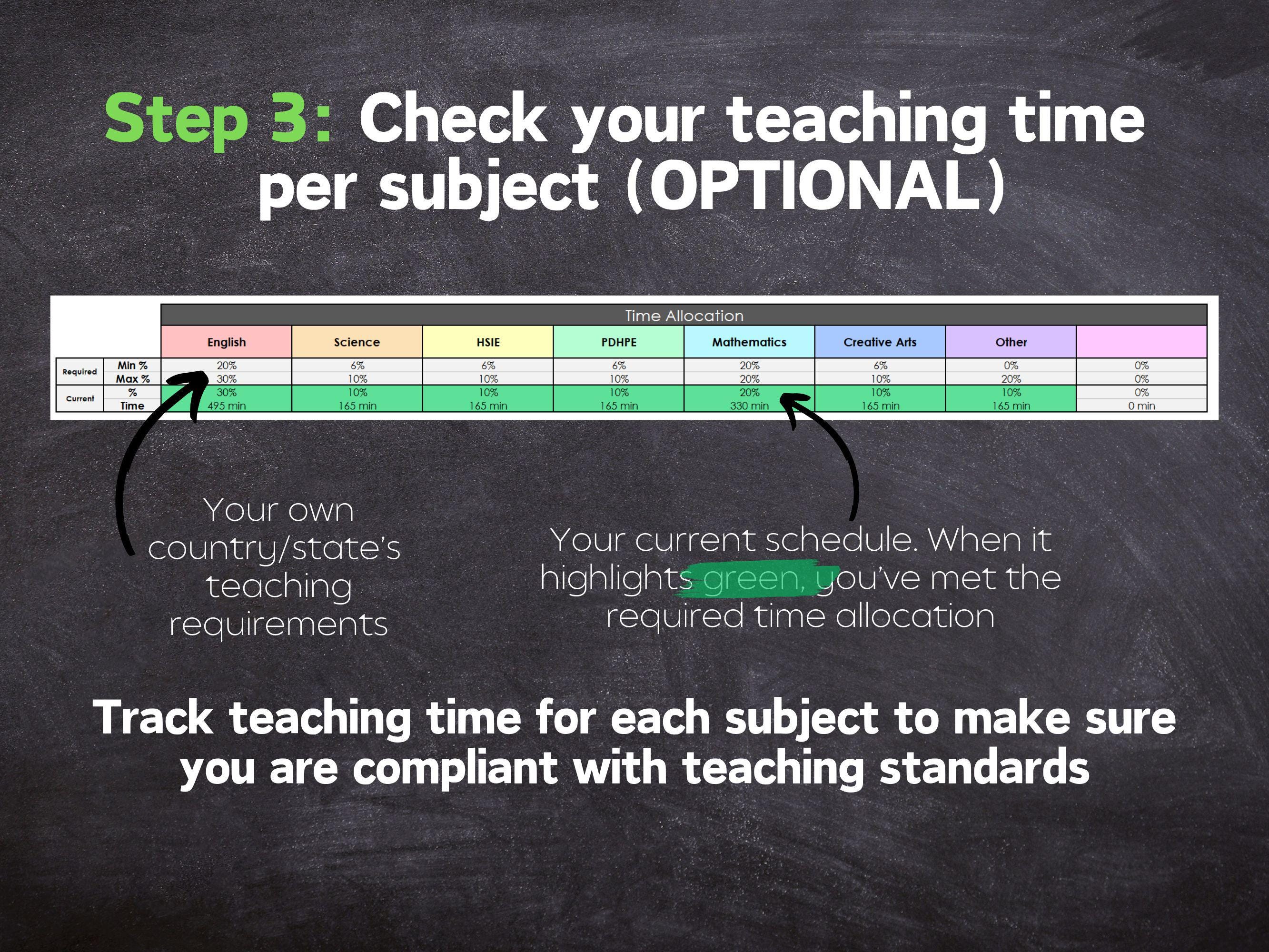 Teacher Schedule Timetable Creator Generator Weekly Plan Digital ...