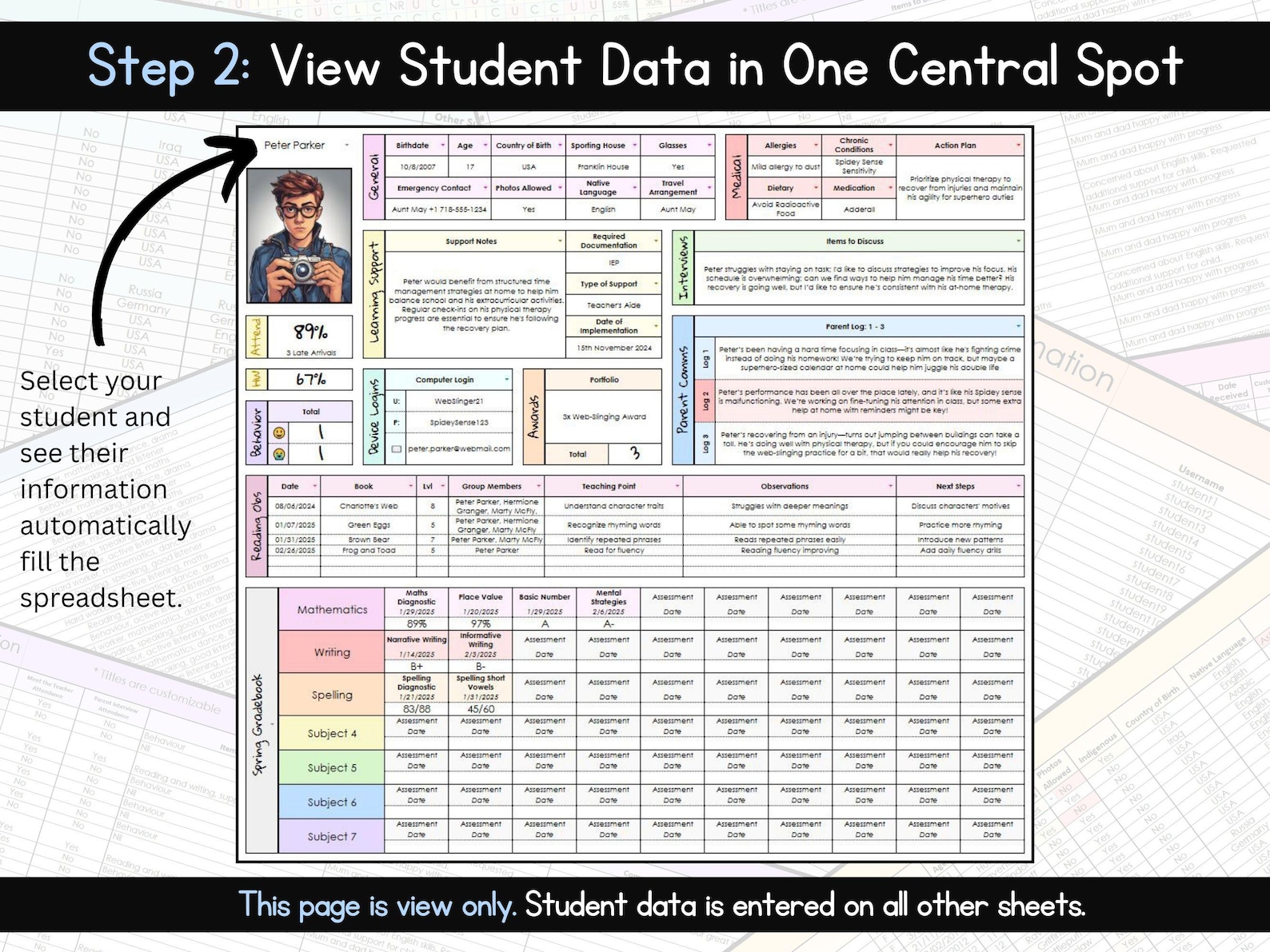 Student Dashboard | Teacher Data Tracker | Classroom Management System ...