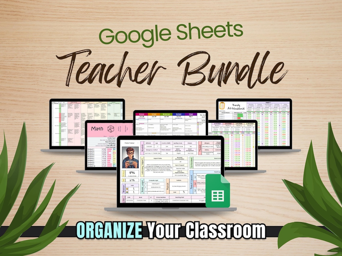 Google Sheets Back to School Bundle - Teacher Organization 2026 - Etsy