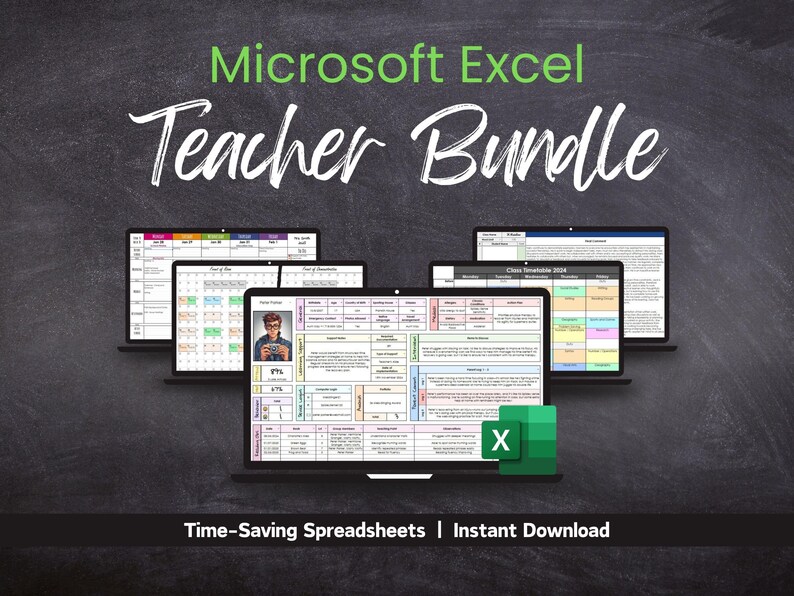 Microsoft Excel Back to School Bundle - Teacher Organization 2025 - Etsy
