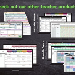 Australian Teacher Digital Weekly Planner Microsoft Word Printable ...