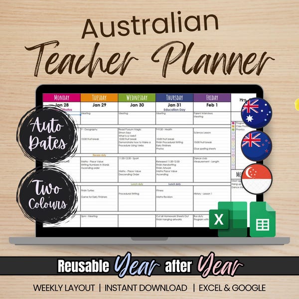 Teacher Diary - Etsy