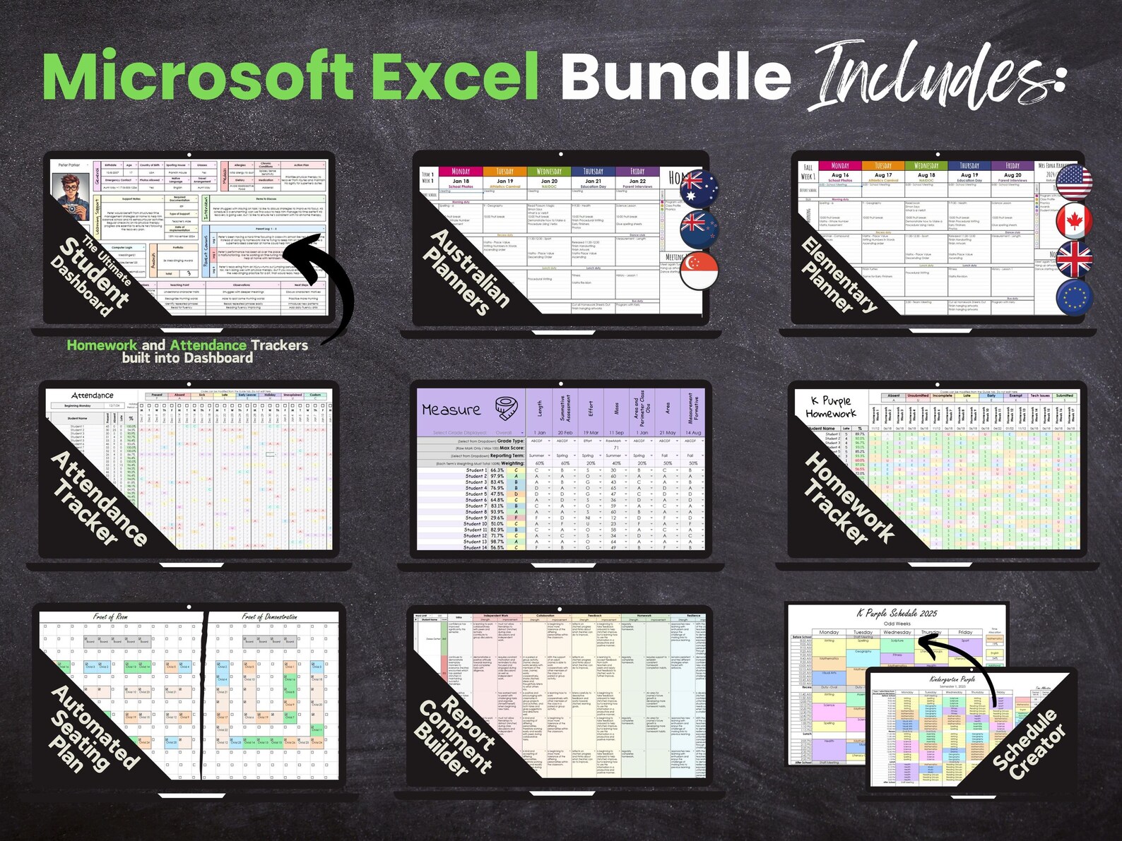 Microsoft Excel Back to School Bundle - Teacher Organization 2025 - Etsy