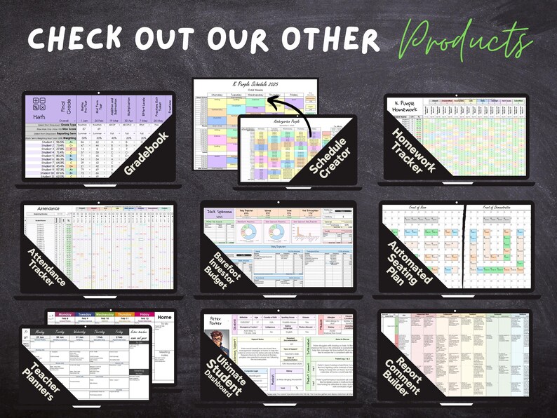 Teacher Attendance Tracker Digital Spreadsheet - Customizable Google ...