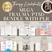 Trauma Therapy Bundle, Anxiety Coping Skill Card, Therapy Worksheets ...