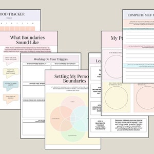 Teen Therapy Mega Worksheet Bundle, Therapist Journal Anxiety ...
