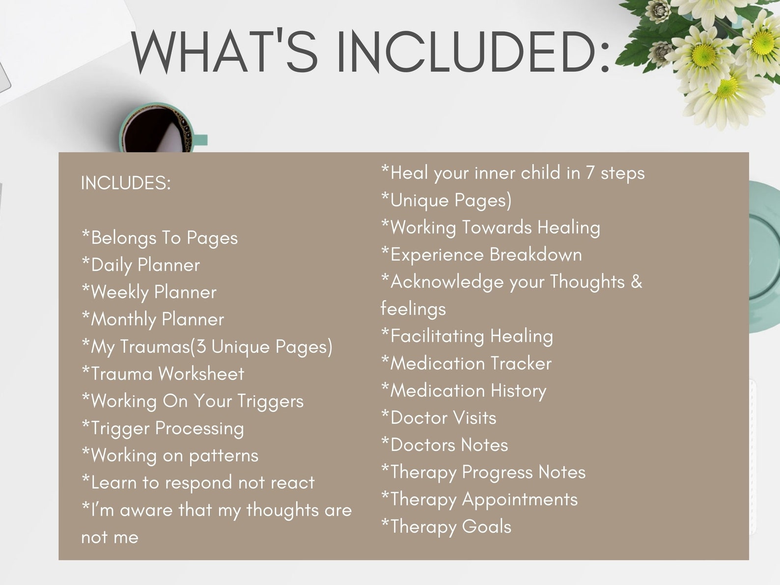 Trauma and PTSD Processing Workbook, Trauma Worksheets, Therapy ...