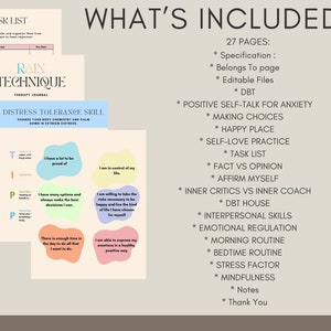 DBT Bundle, DBT Worksheets, DBT Cheat Sheet, Dbt Handout, Dbt Skills ...