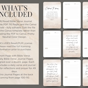 PLR Bible Verse Journal Printable PDF, Daily Devotional, PLR Content ...