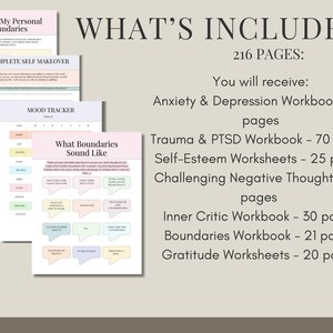 Teen Therapy Mega Worksheet Bundle, Therapist Journal Anxiety ...