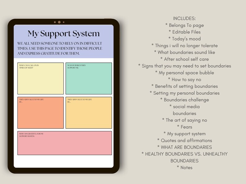 Boundaries Workbook, DBT Bundle, Boundaries Worksheets, Therapy Office ...