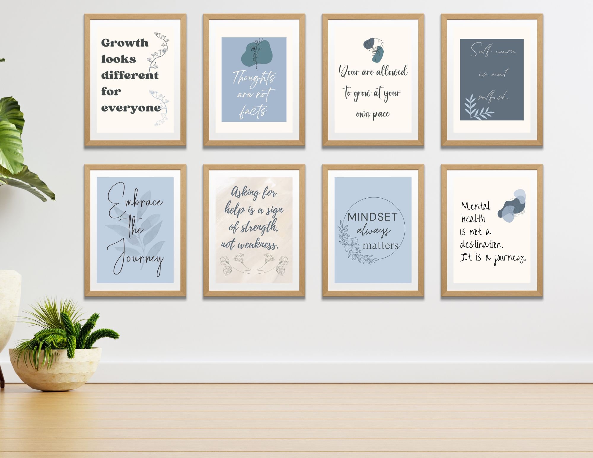Therapist Office Decor Posters: Mental Health Art Print Bundle (digital ...