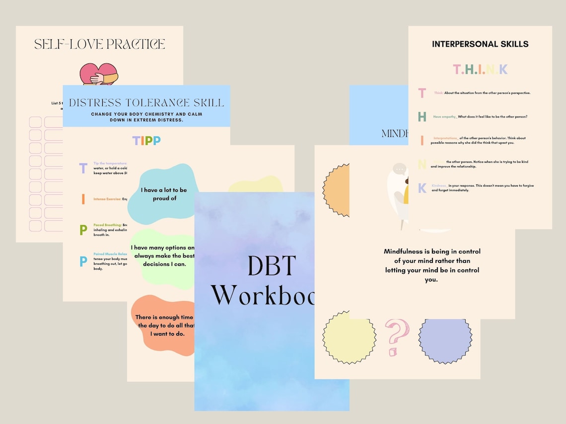 DBT Bundle, DBT Worksheets, DBT Cheat Sheet, Dbt Handout, Dbt Skills ...