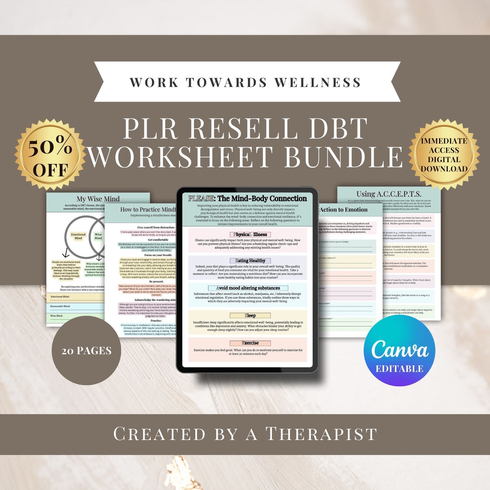 DBT Bundle, DBT Worksheets, DBT Cheat Sheet, Dbt Handout, Dbt Skills ...