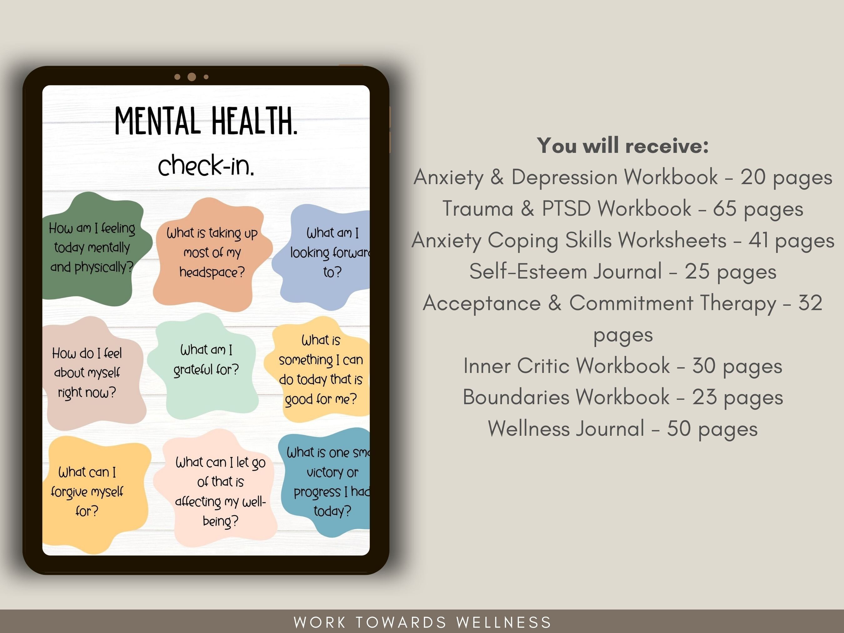 Therapy Worksheet Bundle, Psychology Resources,inner Critic, Boundaries ...