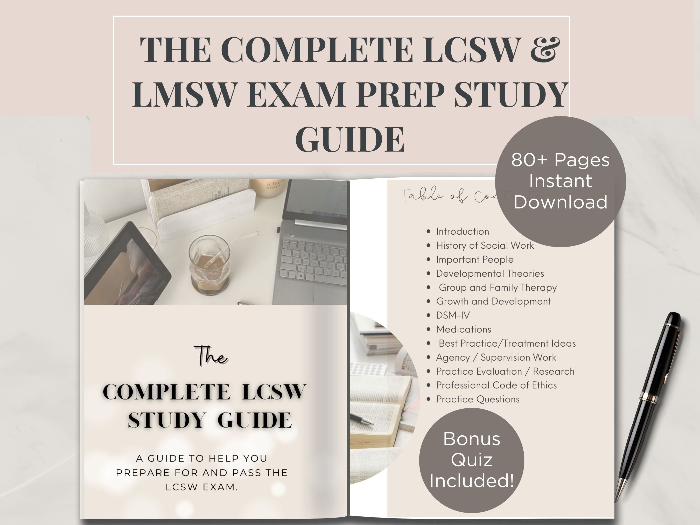 The Complete LCSW Study Guide & LMSW Study Guide, ASWB Exam Tool, Lcsw ...